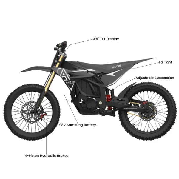 Altis Sigma – Best Electric Dirt Bike 98V 35Ah E-Dirt Bike – 1002bikes
